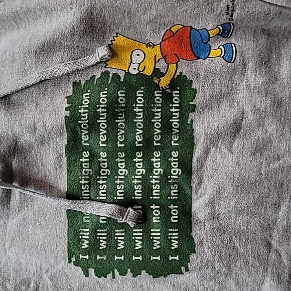 Simpsons | Shirts | The Simpsons Bart I Will Not Instigate Revolution ...